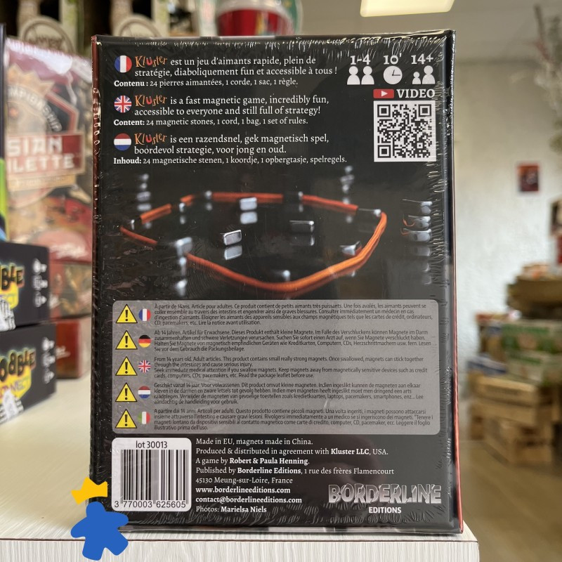 Kluster - Jeu d'aimants rapide, d'ambiance, d'adresse et de dextérité