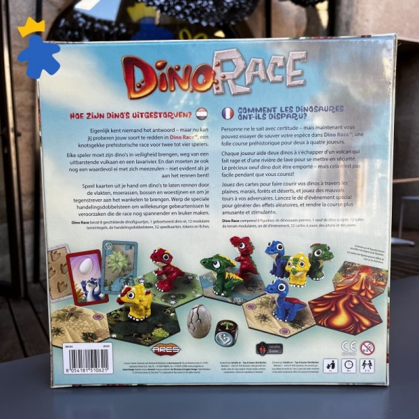 Dino Race - Jeu de société en famille, de cartes et course 6 ans+