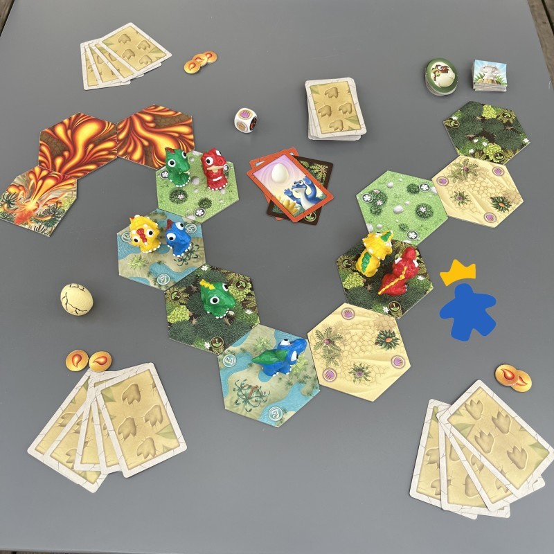 Dino Race - Jeu de société en famille, de cartes et course 6 ans+