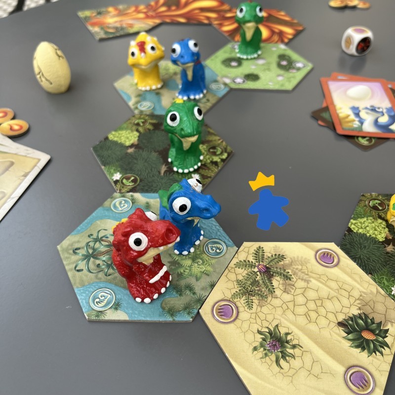 Dino Race - Jeu de société en famille, de cartes et course 6 ans+