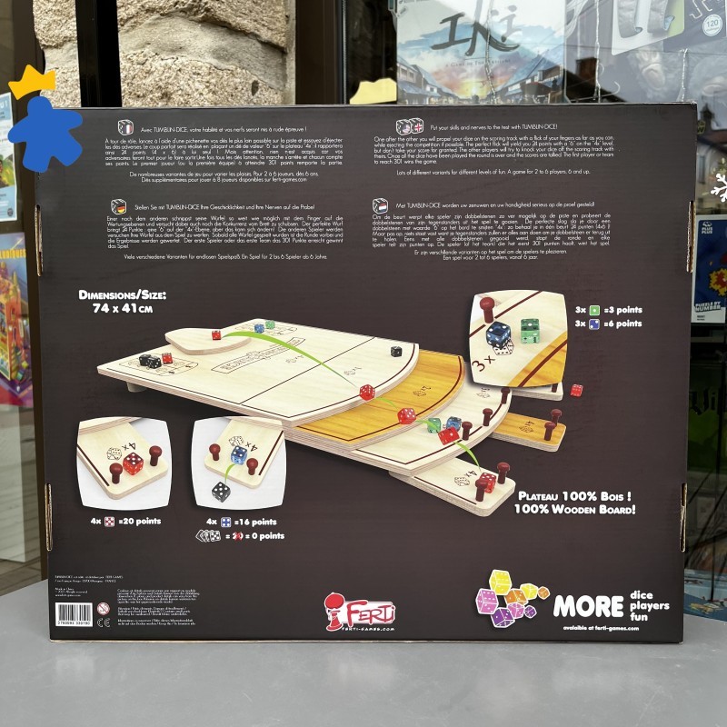 Tumblin Dice - Top des jeux en bois d'ambiance et de dés - Meepland