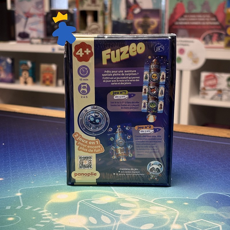 Fuzeo - Jeu de placement de cartes avec 2 jeux en 1 dès l'âge de 4 ans